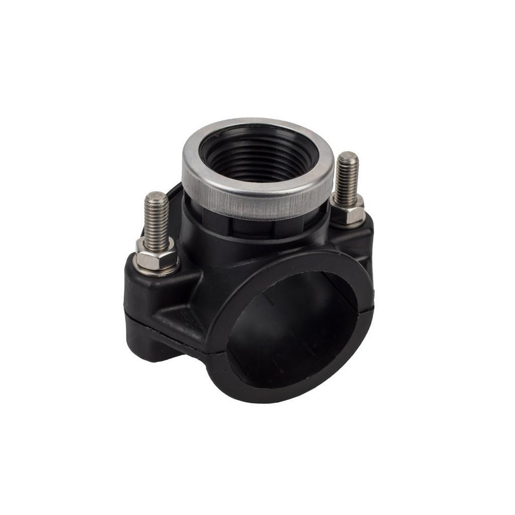 50mm PE×¾" FiBsp NORMA METRIC POLY TAPPING SADDLE 2 Zinc BOLTs NMS62W1 ...