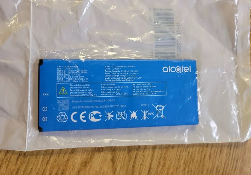 OEM Spec Battery for Alcatel VOLTA 5002R TLi028C1 TLi028C7 3000mAh TCL ...