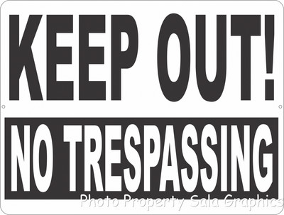 Keep Out No Trespassing Sign. Size Options. No Trespassers Stay Off ...