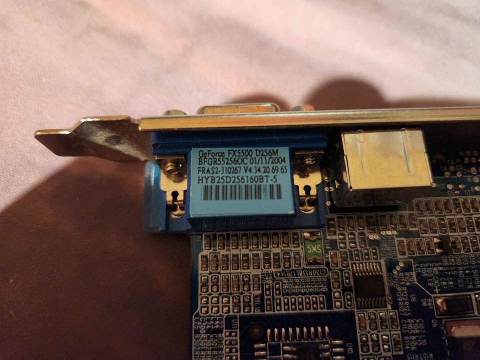 BFG Nvidia Geforce FX5500 256MB AGP Graphics Card - Tested, Working | eBay