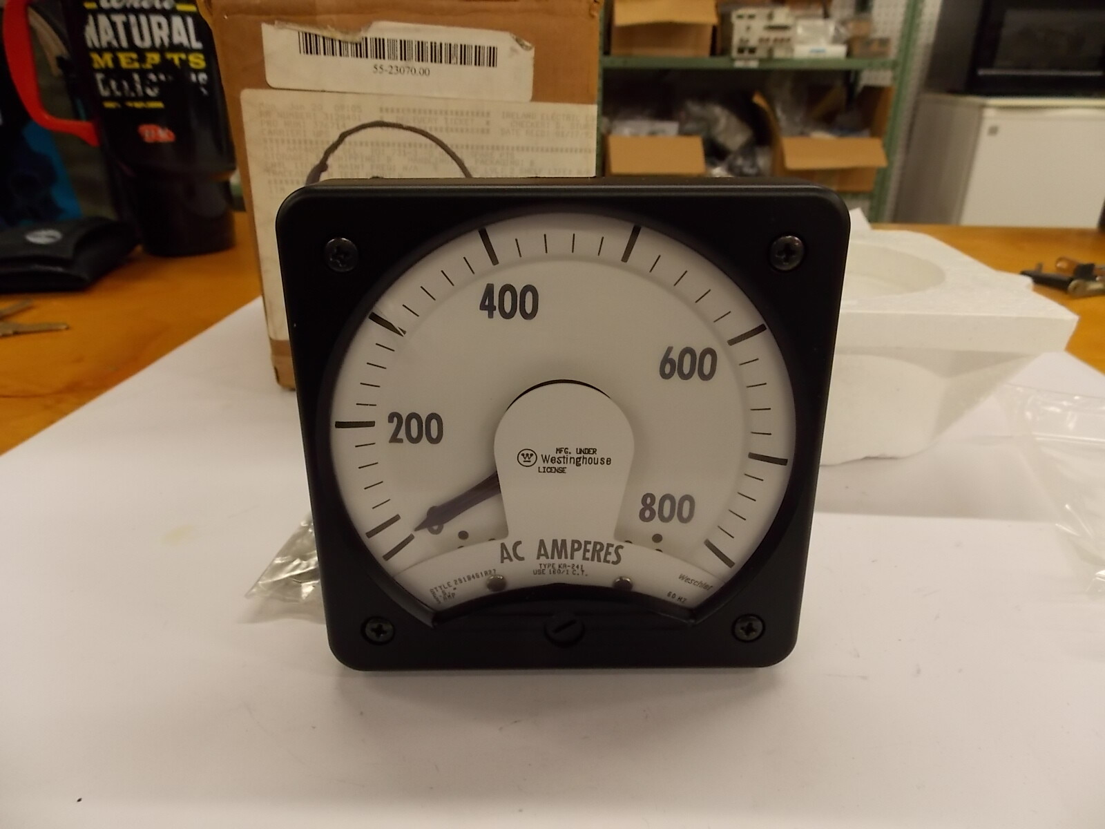 New Weschler Analog Panel Meter 0-800 Amp AC 291B461A27 4-1/2" G4 | eBay