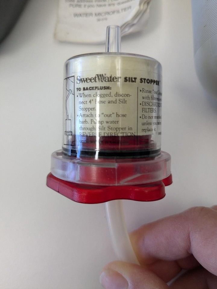 PUR ( Katadyn ) HIKER Water Filter Purifier w/ Extra Sweetwater Silt ...