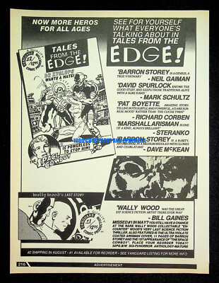 Tales From the Edge Vanguard Comics 1993 Trade Print Magazine Ad Poster ...