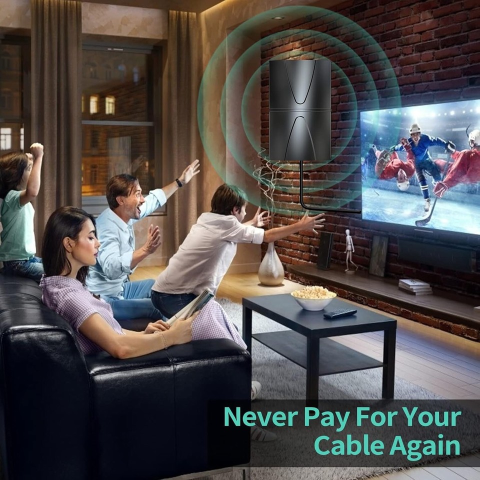 2025 Strongest TV Antenna - 1600 Miles Range, 360° Signal Reception ...