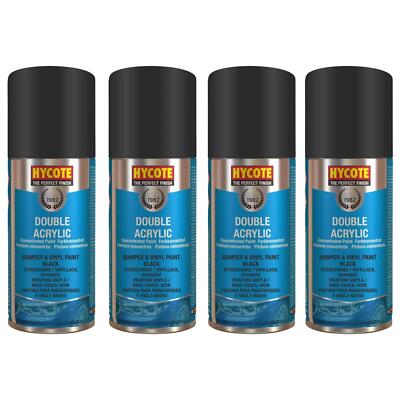 Hycote XBV1501 Bumper Aerosol Spray Paint Black 150ml x4 | eBay UK