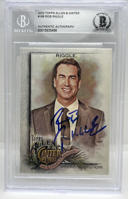 2022 Topps Allen & Ginter #189 Rob Riggle Signed Autographed Card ...