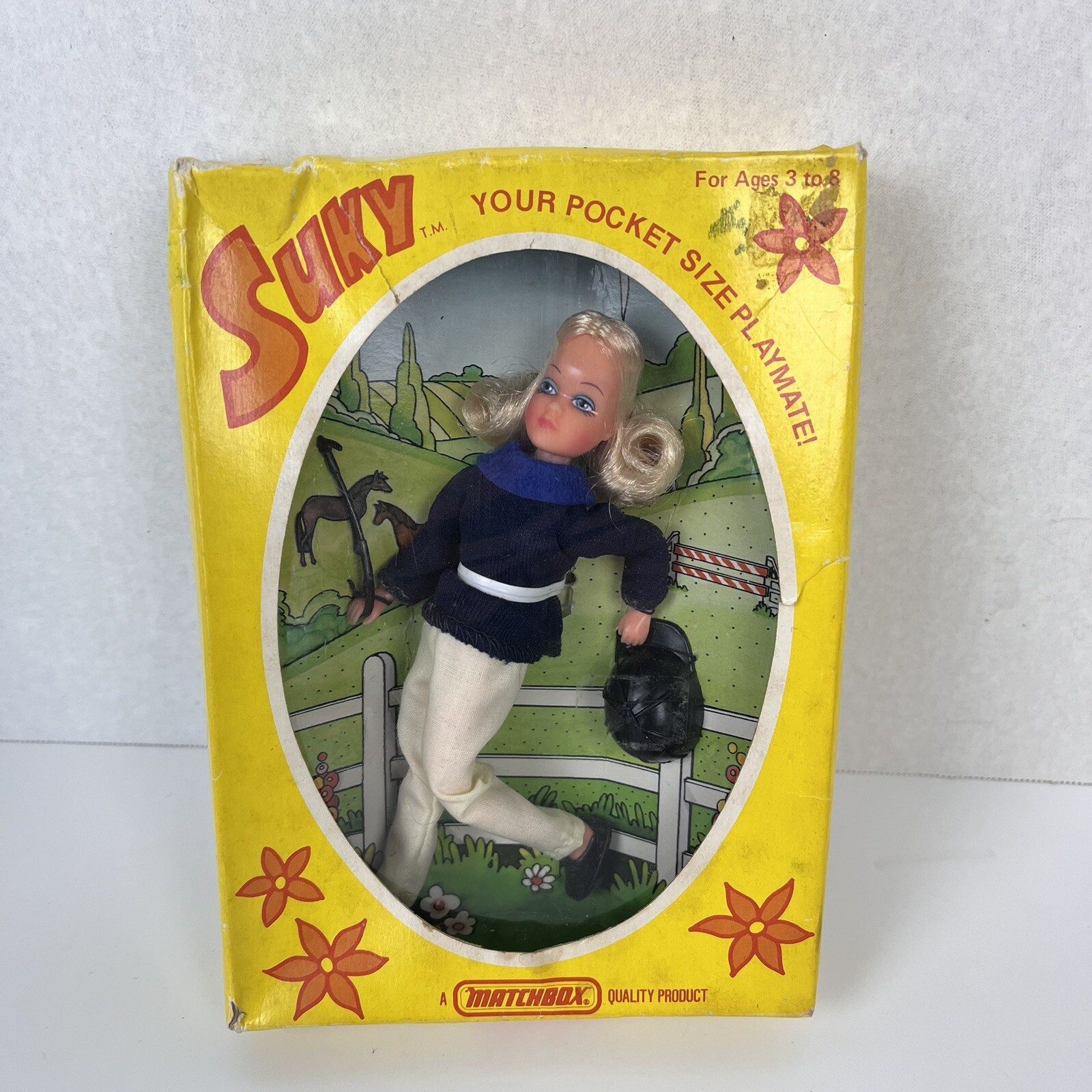 1975 Rare Matchbox "Suky" Your Pocket Size Playmate Doll Horse Rider | eBay