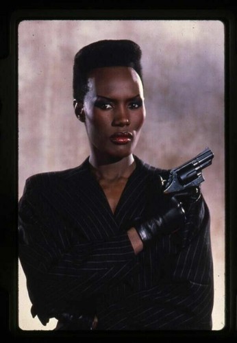 Grace Jones James Bond girl with gun A View To A Kill Original 35mm ...