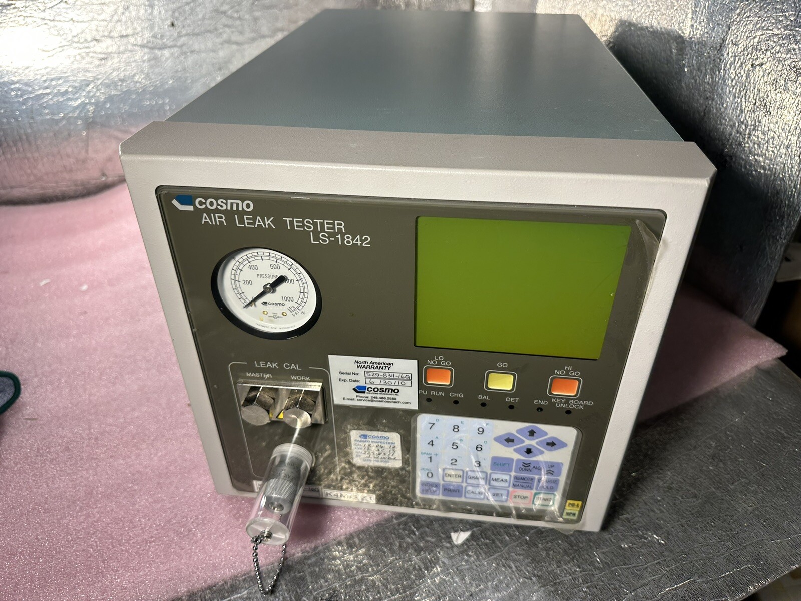 Cosmo Ls-1842 Air Leak Tester LS1842 60days for sale online | eBay
