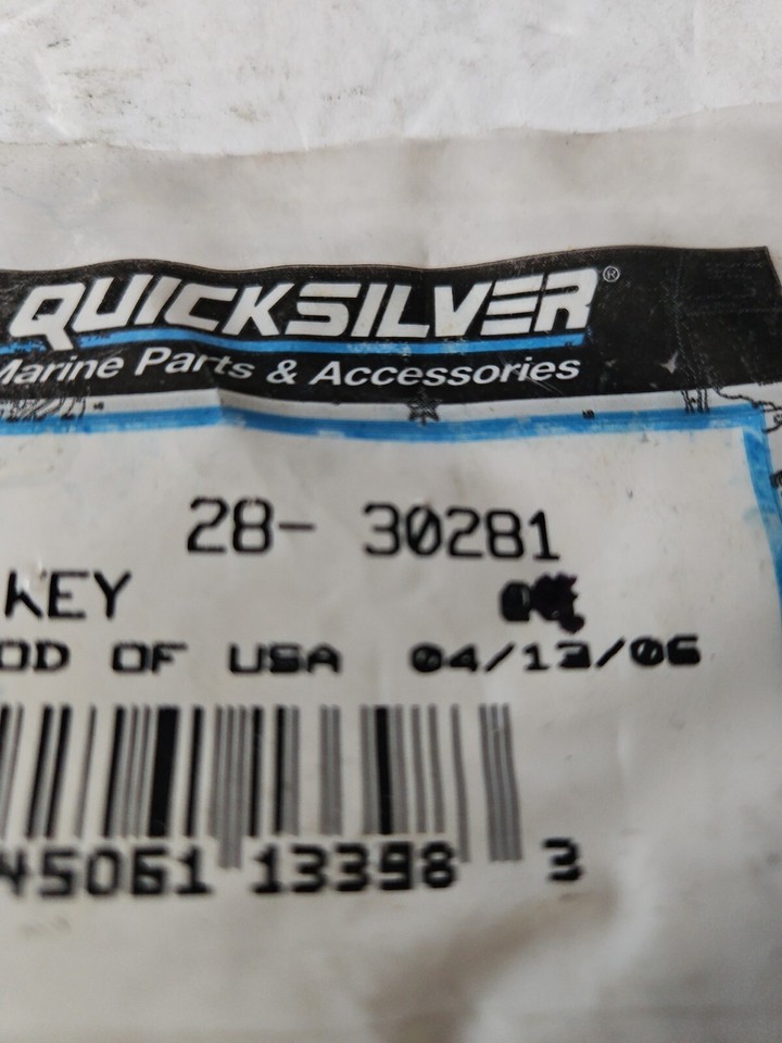 NEW MERCURY QUICKSILVER KEY 28-30281 (4 FOR $13) NOS OEM MQ59 | eBay
