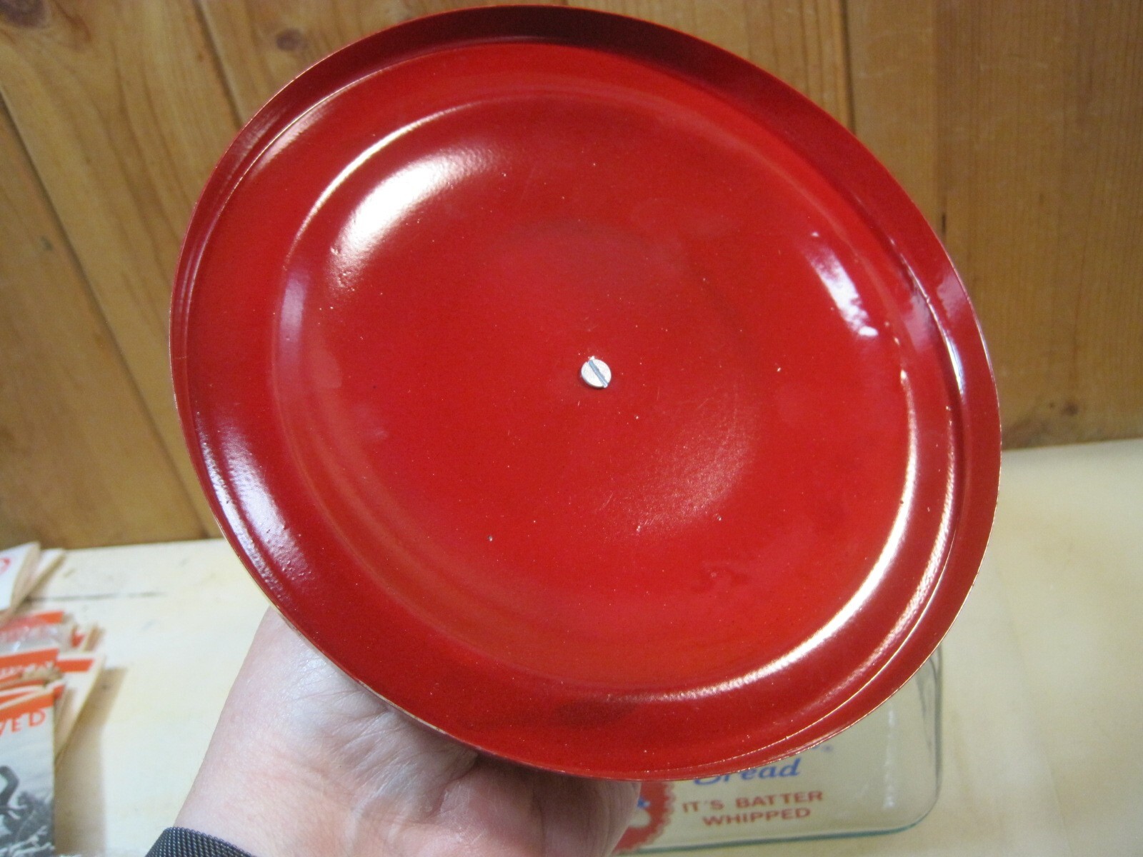 Sunbeam Bread Advertising General Store Counter Snack Jar with Metal ...