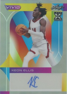 2022-23 Leaf Vivid Keon Ellis Rookie Auto RC #33/40 #BA-KE1 | eBay
