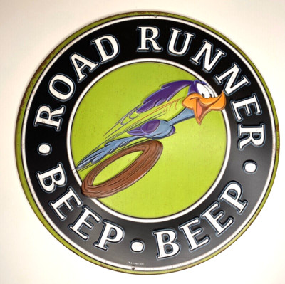 Road Runner Sign Beep Beep Great for the Den, Man Cave, Kids Room ...