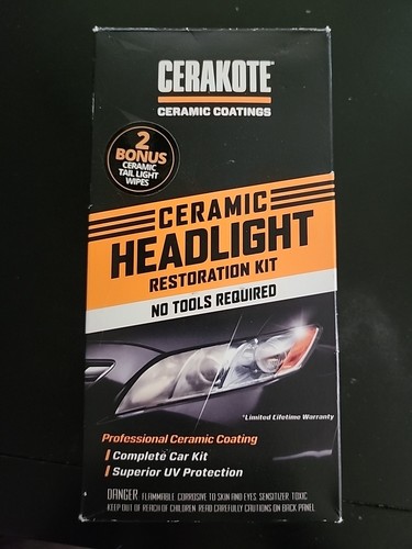 CERAKOTE Ceramic Headlight Restoration Kit - Maximum Strength Oxidation ...
