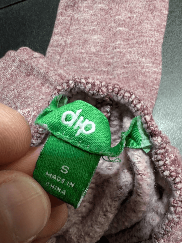 DIP Unisex Pants Mauve Joggers Elastic Cuffs Drawstring Women's Small ...