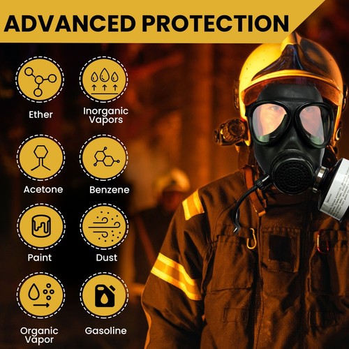 KYNG Gas Mask Respirator CBRN Face Mask w/NBC Sealed 40mm FILTER BOTTLE ...