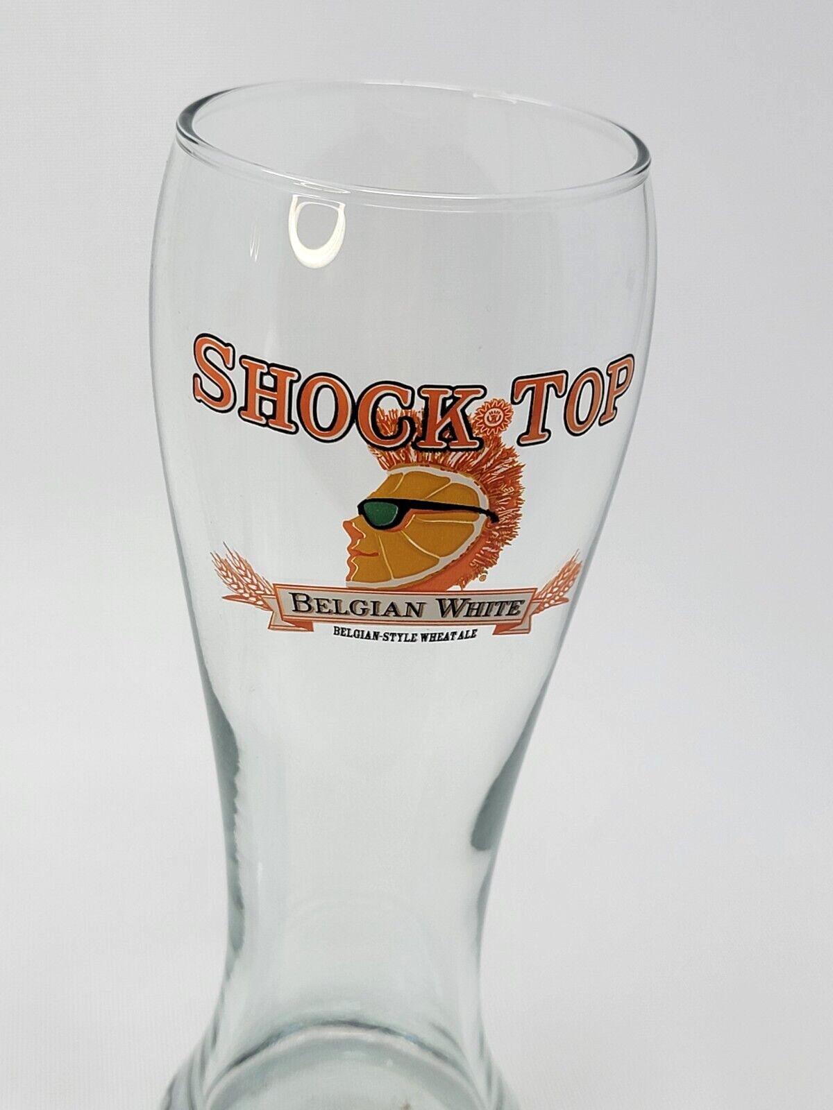 Vintage Shock Top Belgian White Beer Pilsner Glass - Two (2) Glasses ...