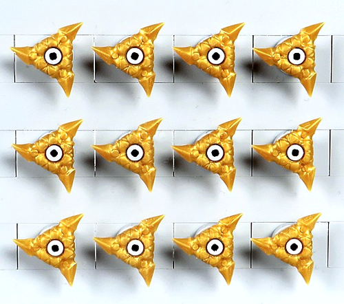 LEGO Weapons - 12 Pearl Gold Shuriken, Part 19807a (NEW) | eBay UK