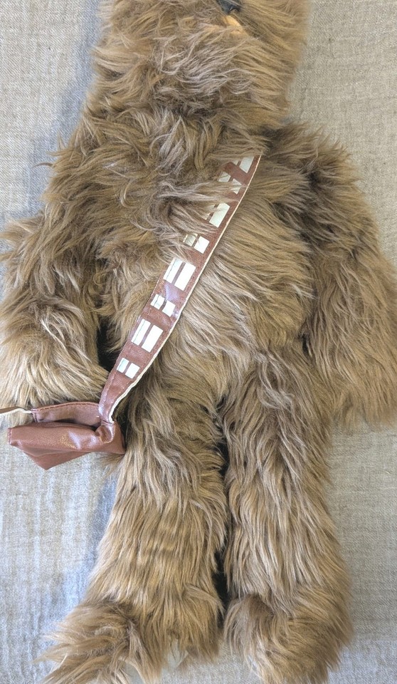 Disney Store Chewbacca Plush 20" Star Wars Blue Eyes Bandolier Wookiee ...