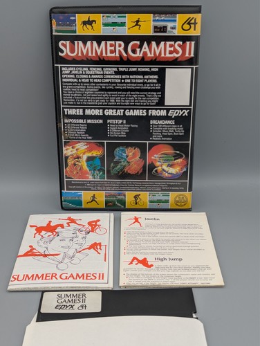 Summer Games II , Epyx, C64, Commodore, Disk, Diskette, CIB, OVP | eBay