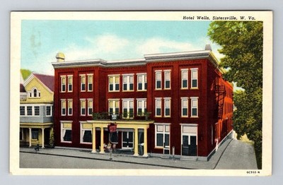 Sistersville WV-West Virginia, Hotel Wells, Advertising, Vintage ...