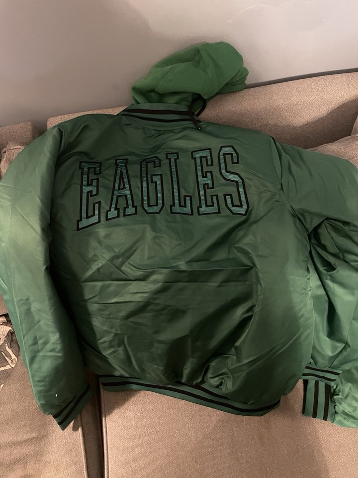 Philadelphia Eagles Kelly Green Jacket Size Medium | eBay UK