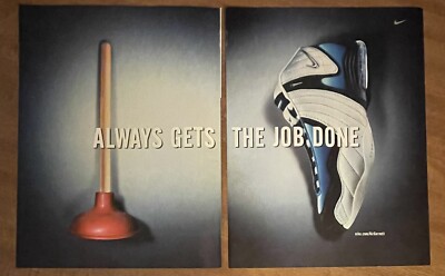 1999 Nike Air Garnett Basketball Shoe Sneaker Plunger Job Done 2-Pg 90s ...