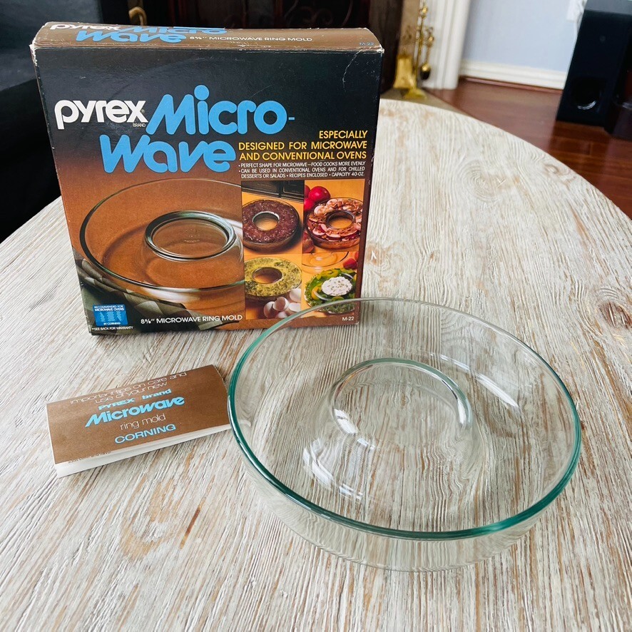 Vntg. PYREX Micro-Wave Bowl, Jello Ring Mold, Many Uses, New w/Box ...