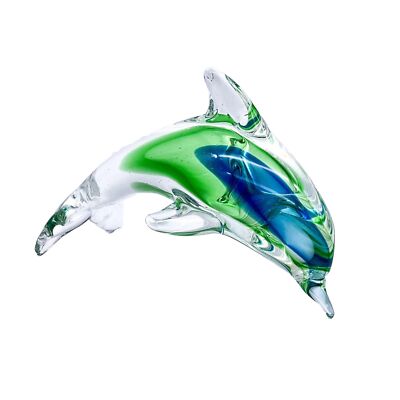 Vintage Murano Delfin Skulptur aus Glas 60er Jahre Made in Italy | Blau ...