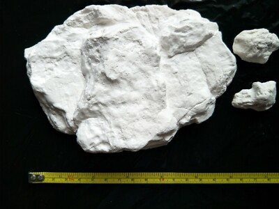 013 " WEATHERED ROCK ," PLAIN WHITE PLASTER ROCK - 3 PIECES | eBay