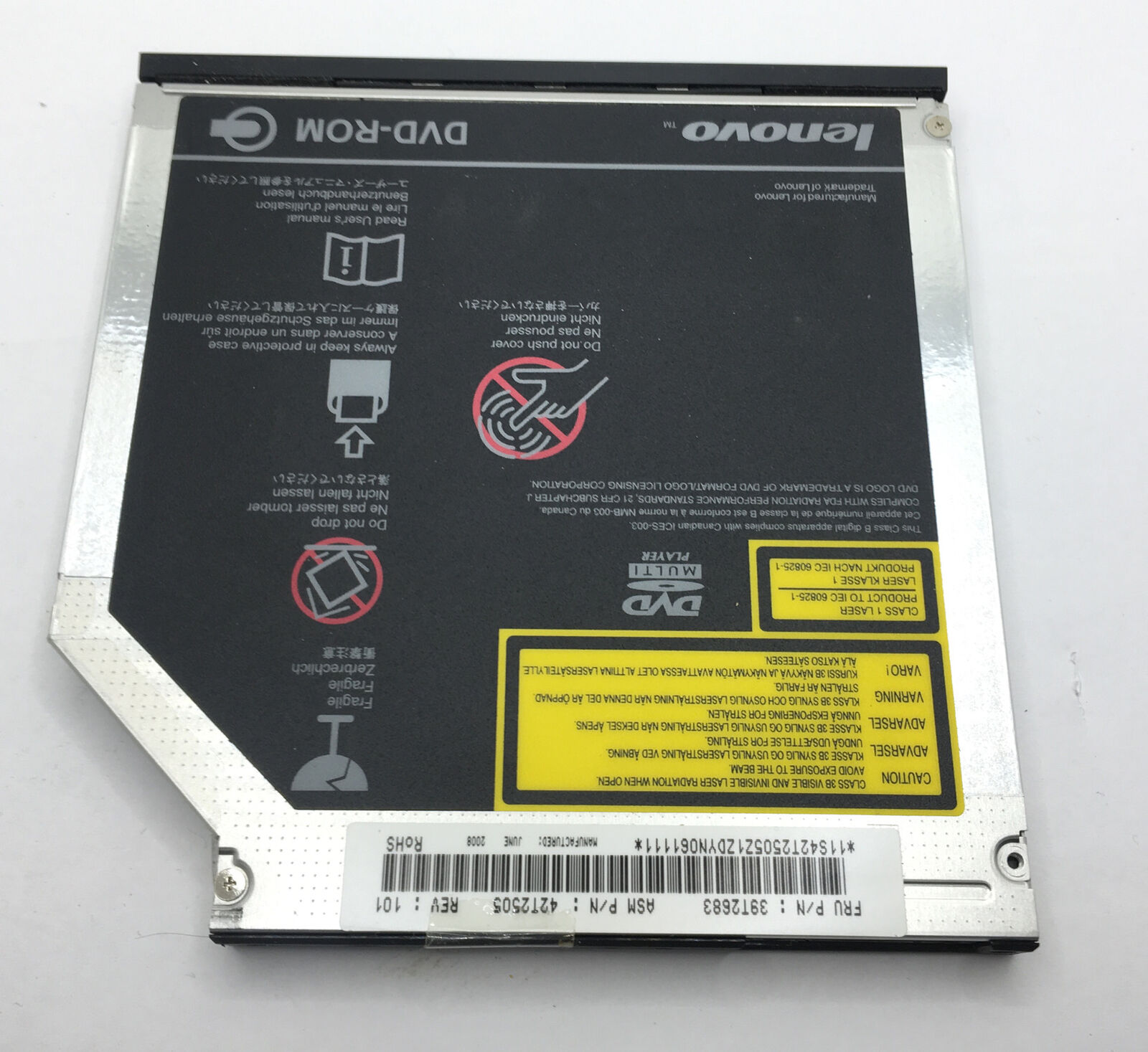 IBM Lenovo T60 T61 IDE DVD CDRW Combo Drive 39T2687 39T2737 Rev201 ...