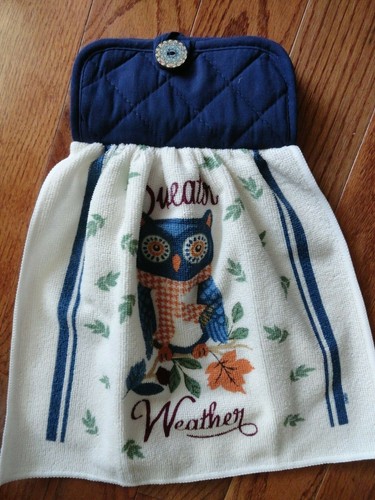 Pull hibou météo four cuisine porte serviette suspendue automne automne ...