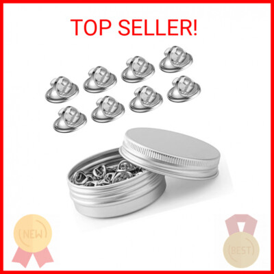 50PCS Metal Pin Backs, Pin Keepers Locking Clasp for Badge Insignia Pin ...