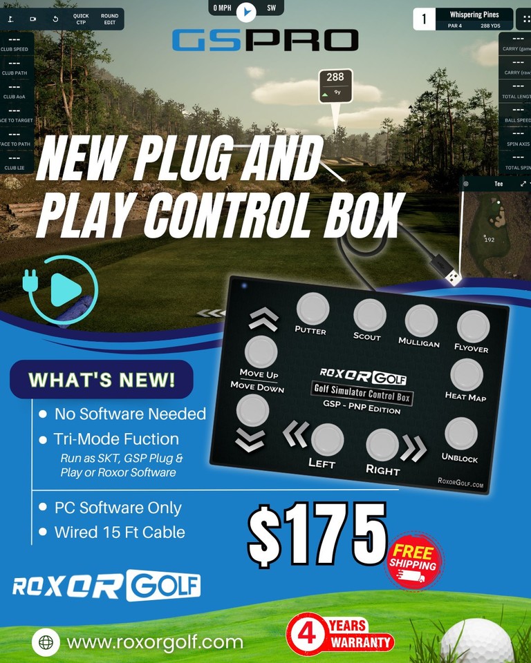 GSP GSPro Golf Simulator Control Box | eBay