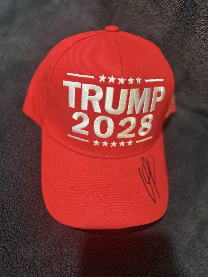 Charlie Kirk Autographed Trump 2028 Hat | eBay