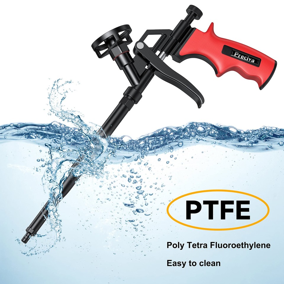 Preciva Foam Gun Professional Foaming Gun Heavy Duty PU Expanding Foam ...