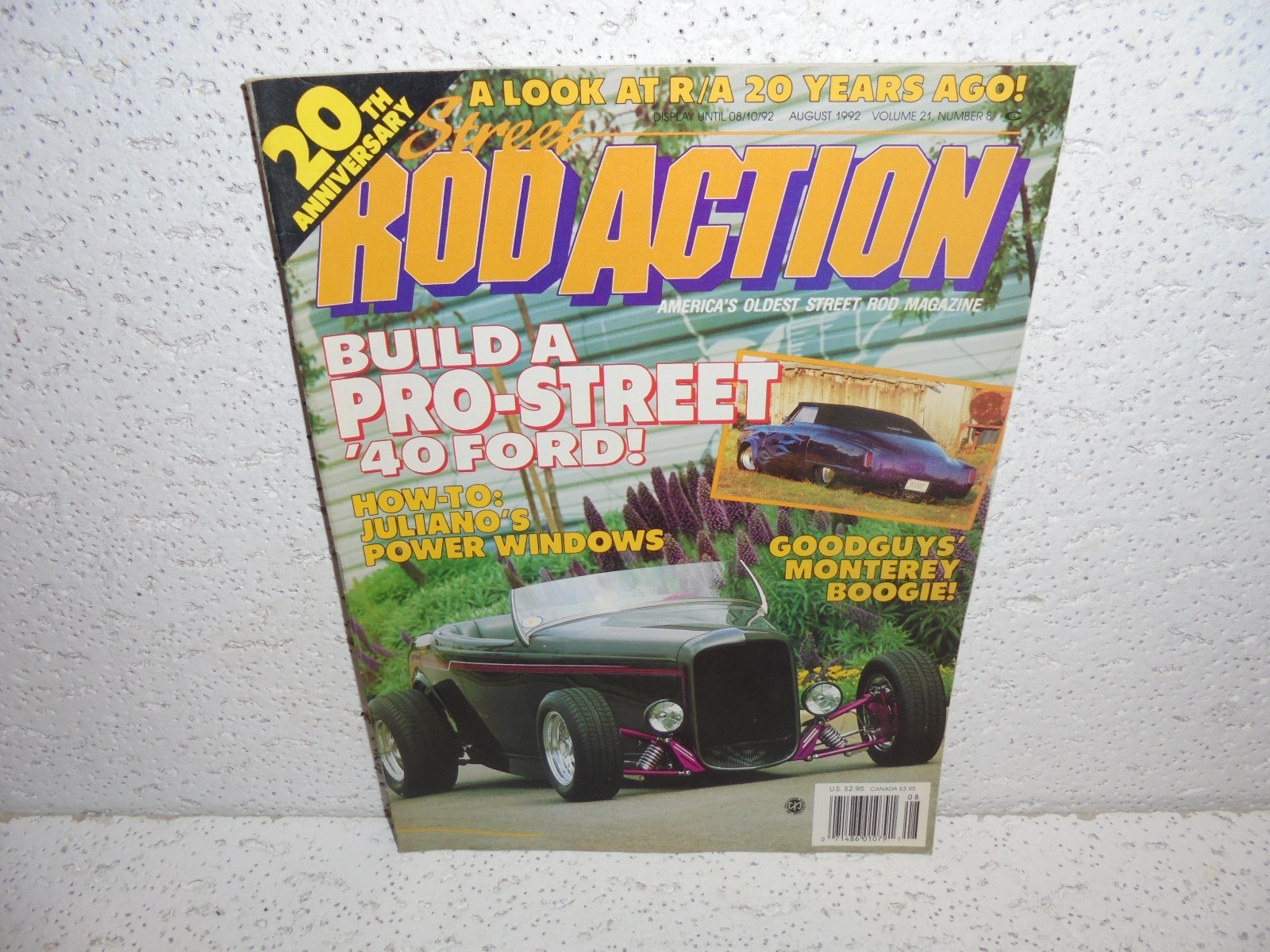 Vintage Street Rod Action Magazine August 1992 Pro Street '40 Ford | eBay