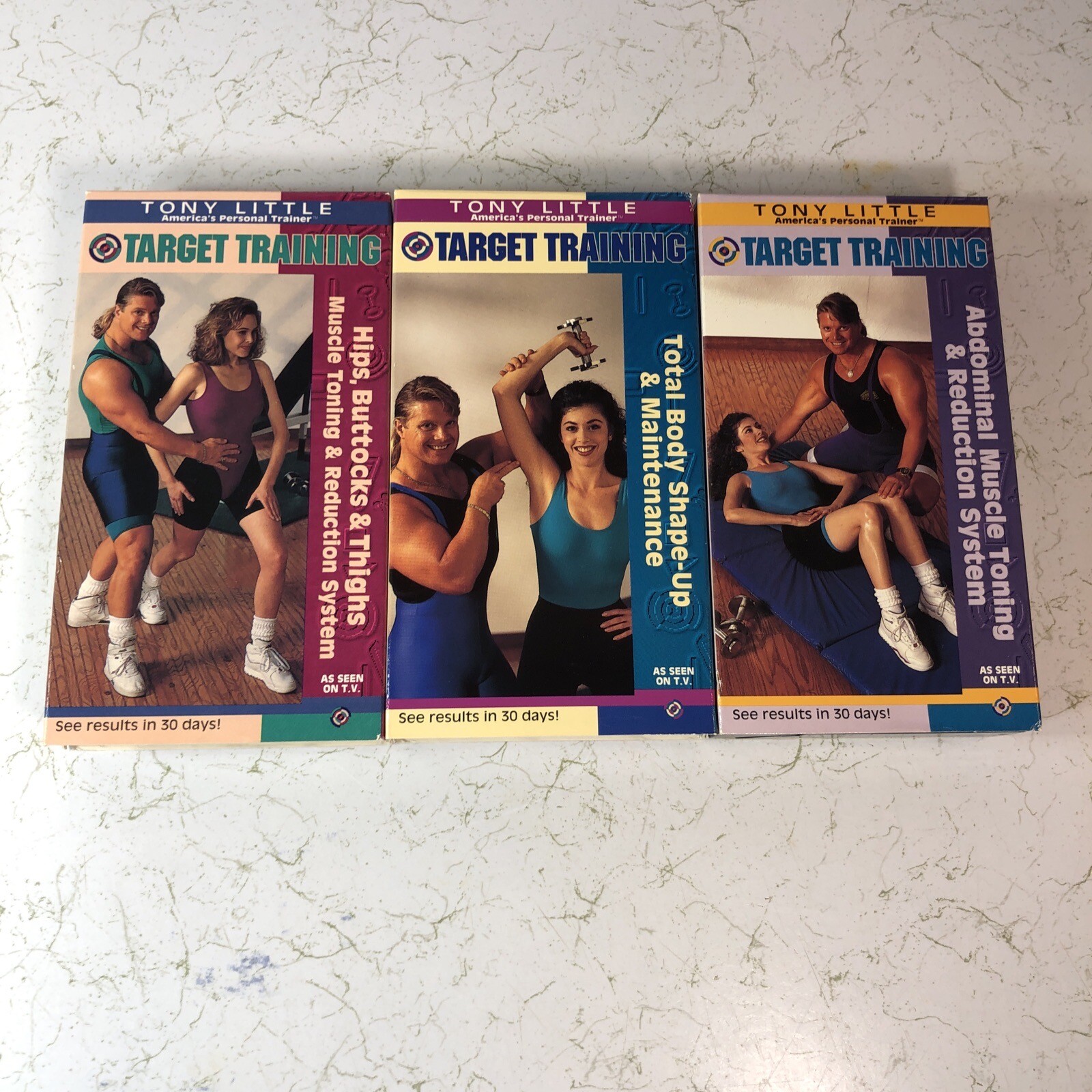 Exercise Videos Tony Little Target Training Total Body Tone Reduce VHS ...