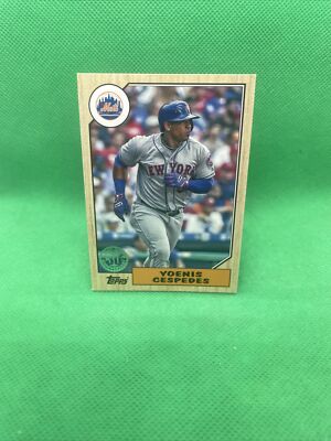 2017 Topps #87-24 Yoenis Cespedes 1987 Topps Baseball New York Mets | eBay