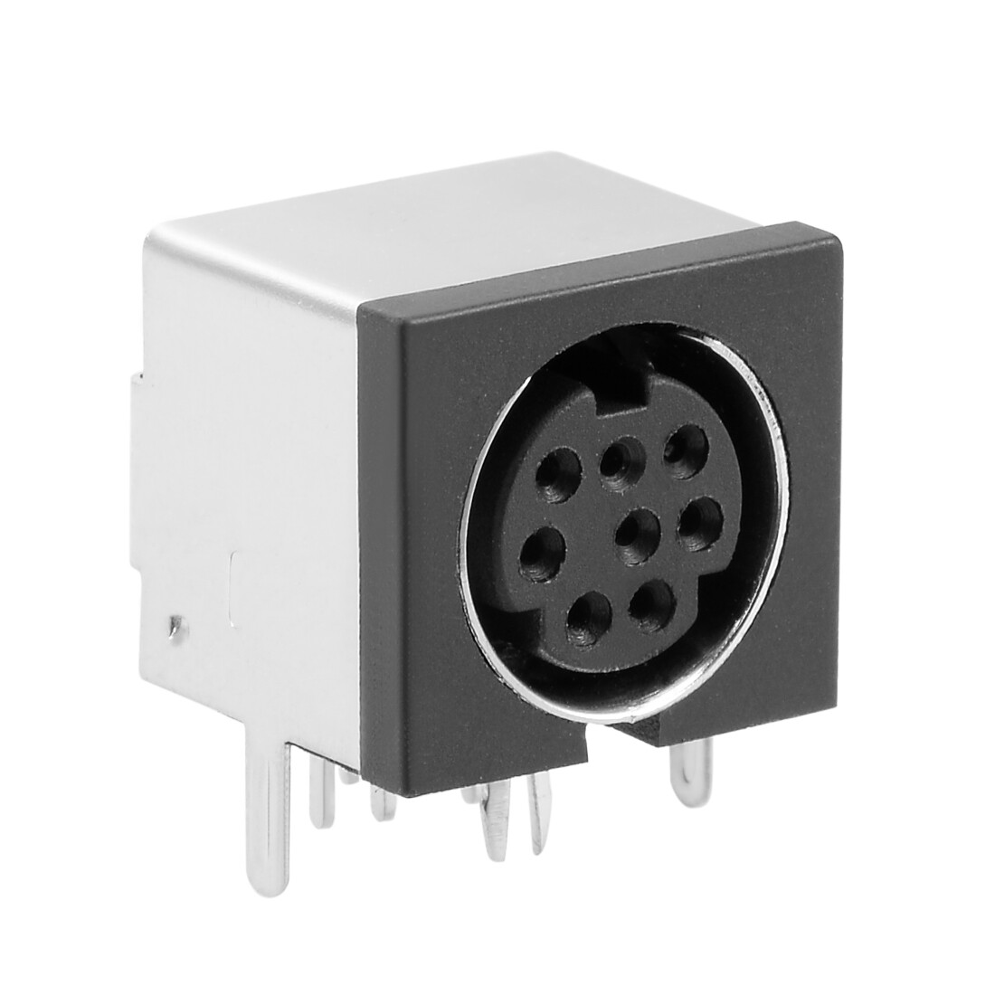 2pcs S-video PCB Mount 8 Pin Din Socket Audio Video Connector Black ...