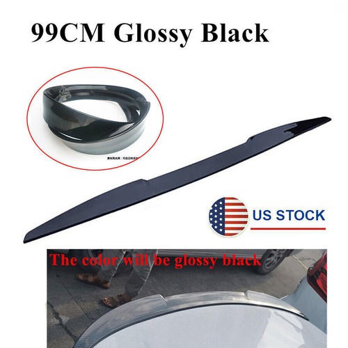 Universal 99CM Car Rear Roof Lip Spoiler Lip Wing Tail Sticker PU ...