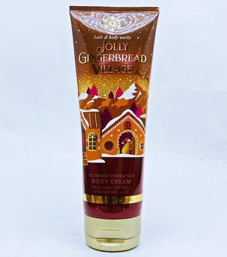 1 Bath Body Works JOLLY GINGERBREAD VILLAGE Hydration Body Cream Lotion ...