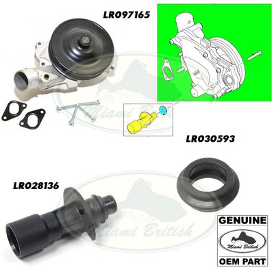 LAND ROVER WATER PUMP KIT RANGE RR SPORT VELAR 5.0L V8 & 3.0L V6 SC ...