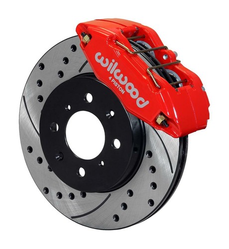 Wilwood DPHA Front Caliper & Rotor Kit Red For Honda / Acura # 140 ...