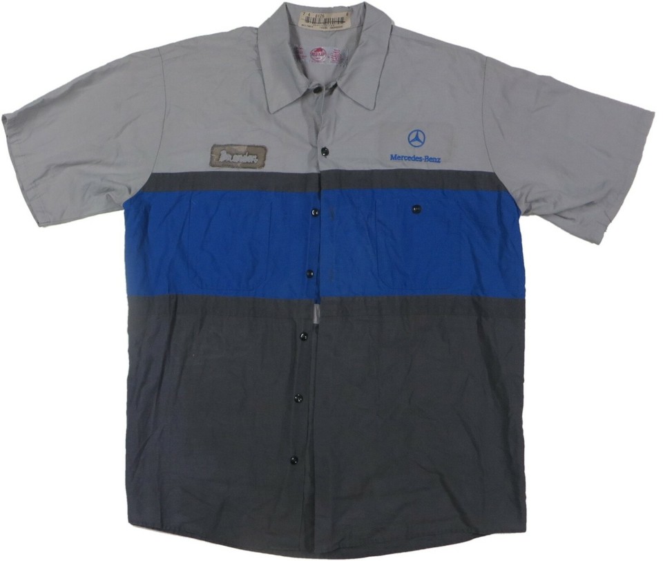 Red Kap Mechanic Technician Uniform Mens Work Shirts Automotive ...