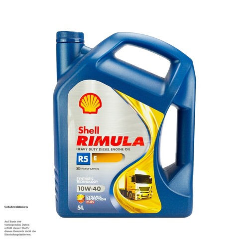 SHELL MOTORÖL 10W40 RIMULA R5E MOTOR OIL LKW BUS 5L | eBay
