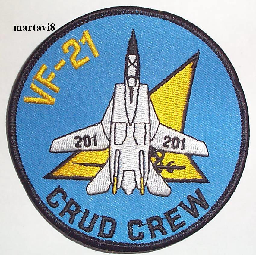 US.Navy F-14 Tomcat `VF-21 CRUD CREW` Cloth Badge / Patch (F14-35) | eBay