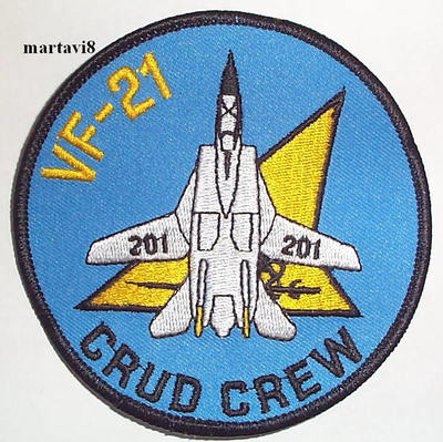US.Navy F-14 Tomcat `VF-21 CRUD CREW` Cloth Badge / Patch (F14-35) | eBay