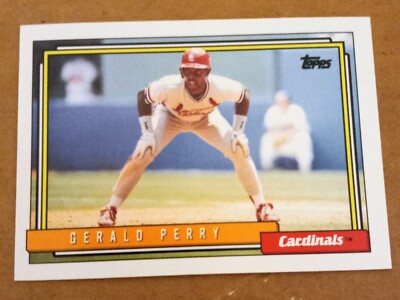 1992 Topps GERALD PERRY Baseball Card #498. ST.LOUIS CARDINALS. | eBay
