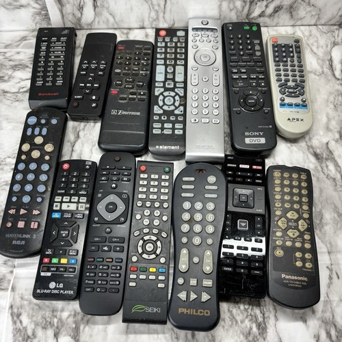 Mixed Lot of 14 Remote Controls for Various Brands & Devices PARTS ONLY ...